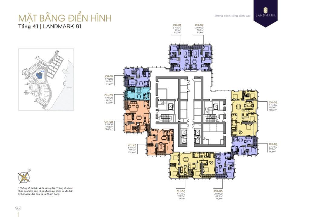 Vinhomes Central Park – Layout Tòa Landmark – Hoozing Blog - Vinhomes ...