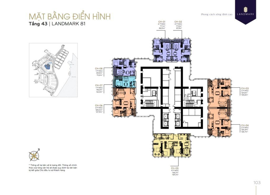 Vinhomes Central Park – Layout Tòa Landmark – Hoozing Blog - Vinhomes ...